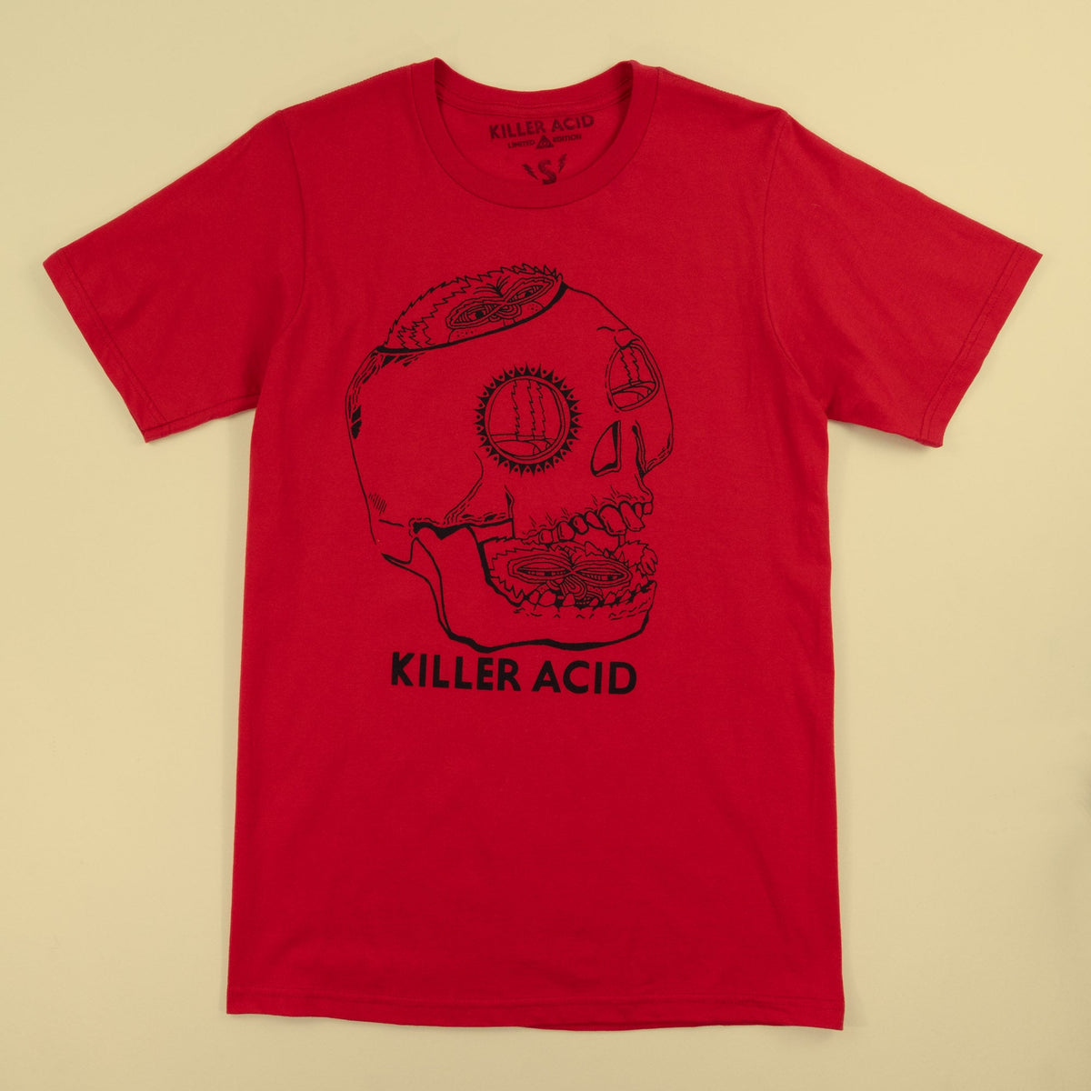 Killer Acid Skull Red T-Shirt