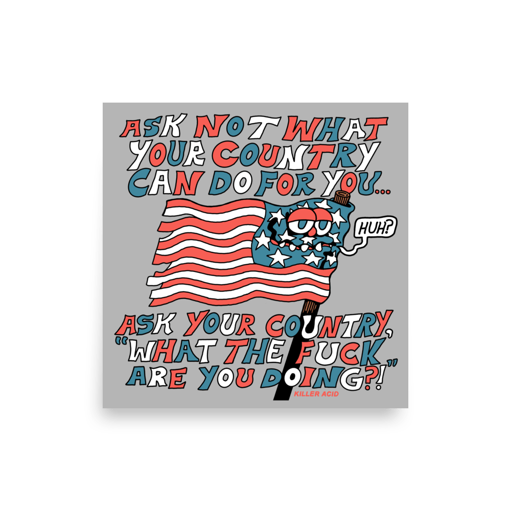 Ask Your Country Poster – Killer Acid