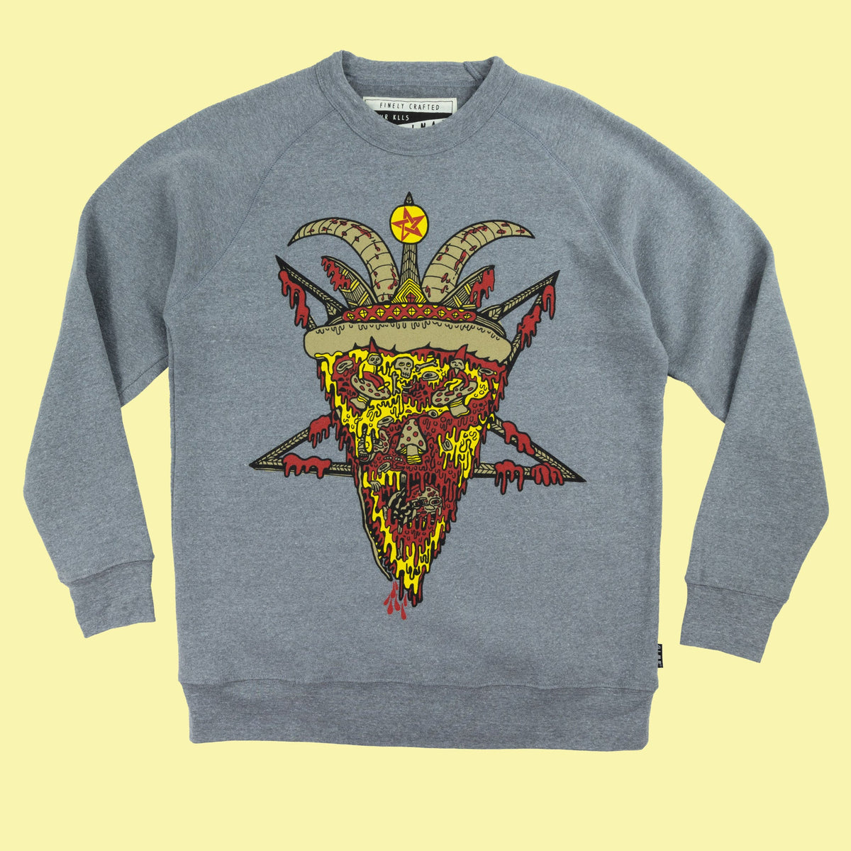 Pizza Satan Crewneck – Killer Acid