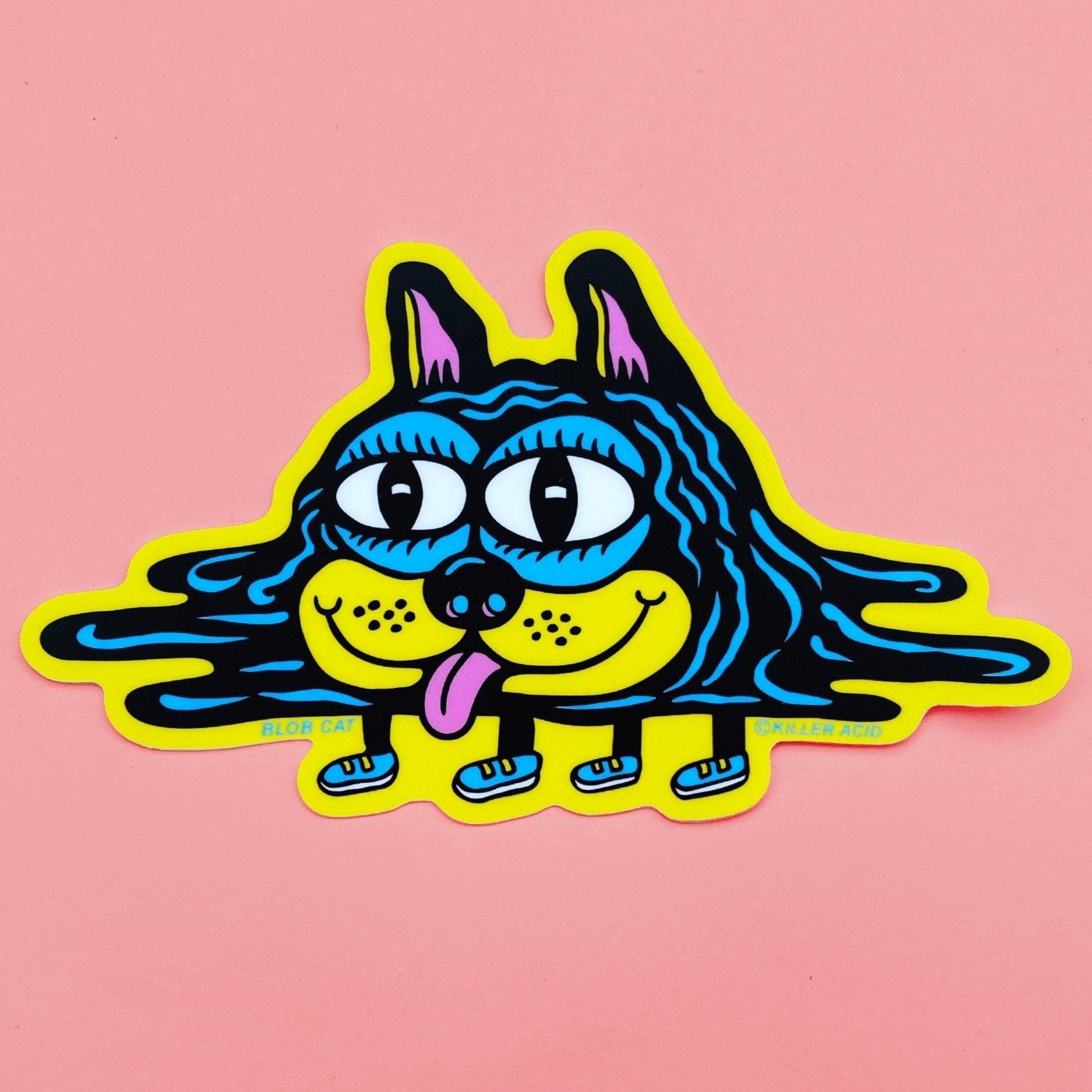 Blob Cat Sticker – Killer Acid