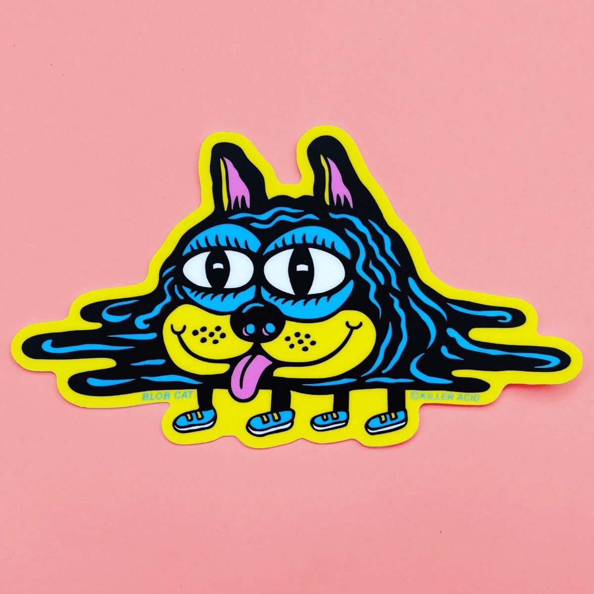 Blob Cat Sticker – Killer Acid