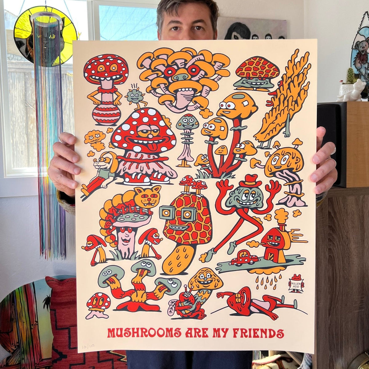 Mushroom Friends Screen Print – Killer Acid
