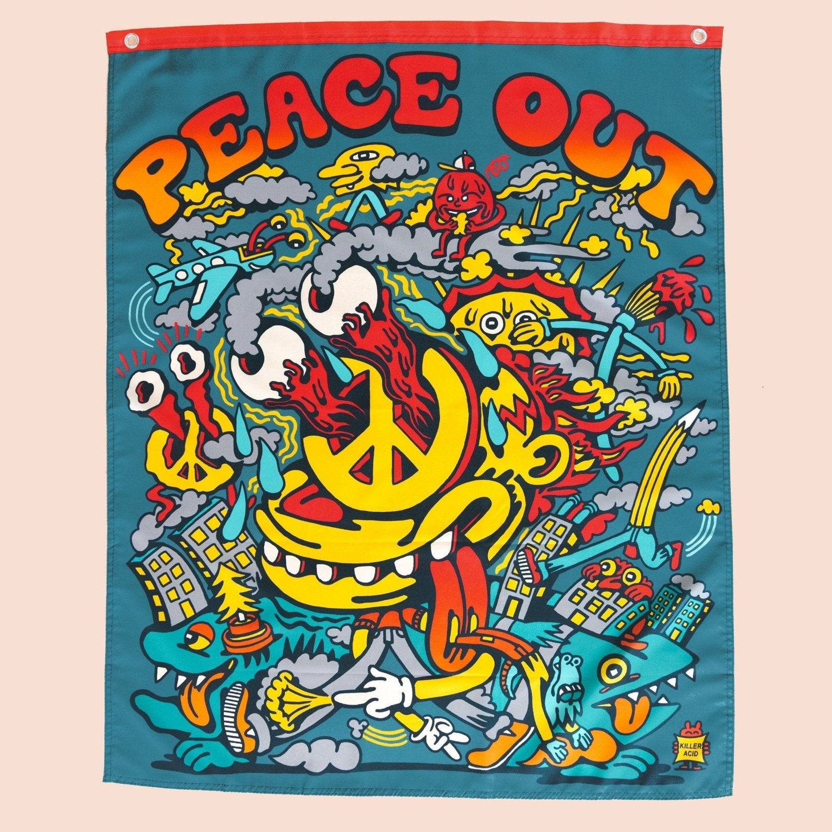 Peace Out Banner – Killer Acid